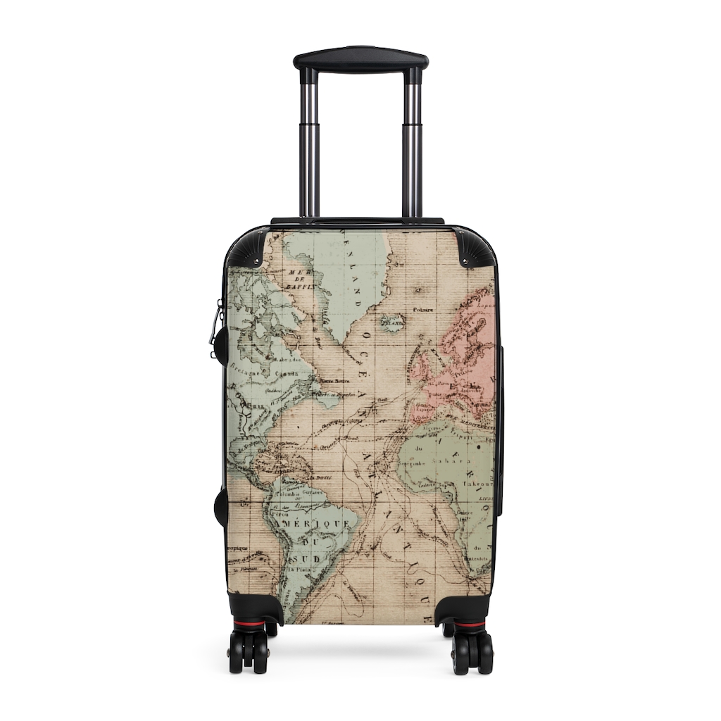 World Map Luggage (Vintage) - Loco Luggage