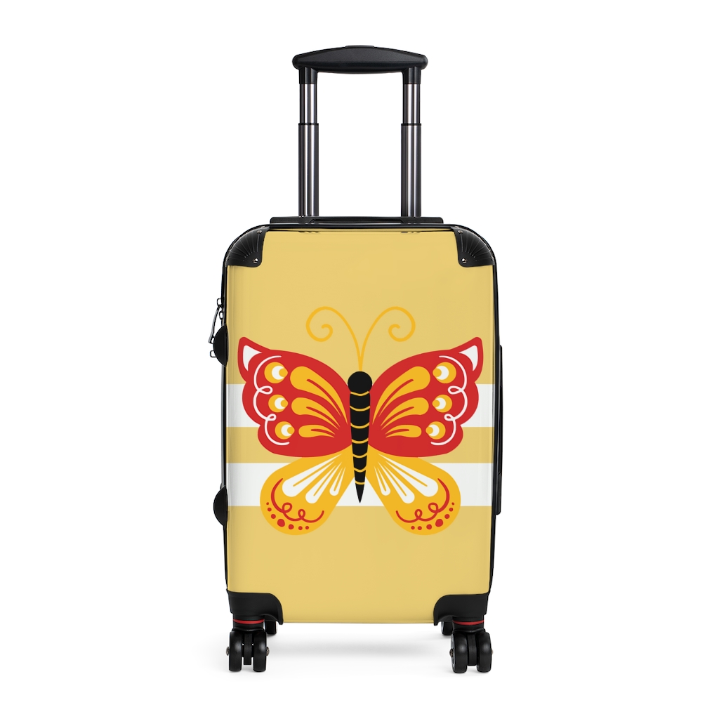 Butterfly Luggage (Red) - Loco Luggage